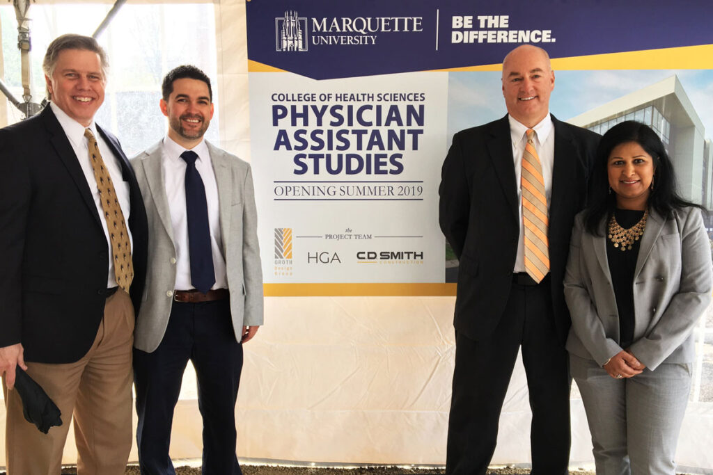 Marquette University Physicians Assistant Facility | Groundbreaking ...